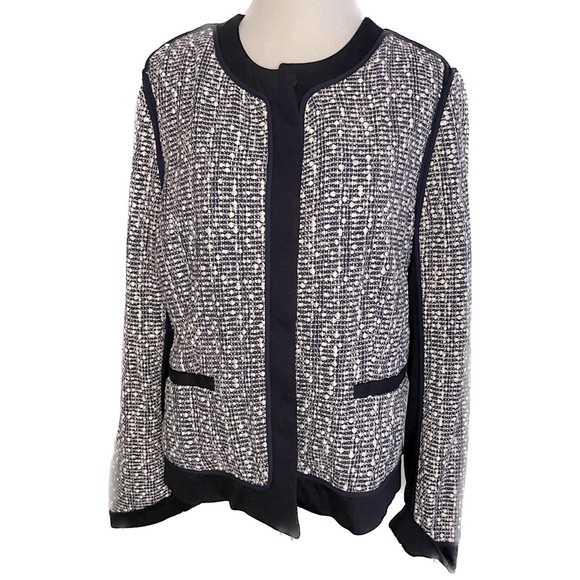 Ann Taylor | Jackets & Coats | Ann Taylor Boucle Tweed Jacket With ...